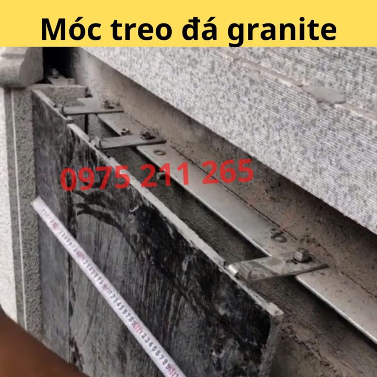 ke móc inox ốp đá, 50 móc inox 304 treo đá granite - TOÀN PHÁT